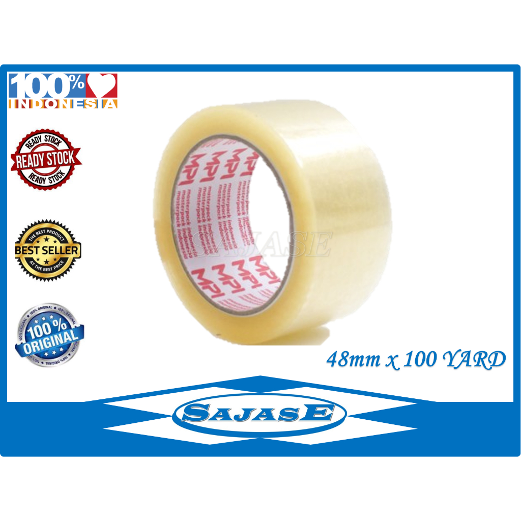 Jual Lakban Bening Kuat Tidak Mudah Putus Lakban Cokelat 48 mm x 100 Yard | Shopee Indonesia