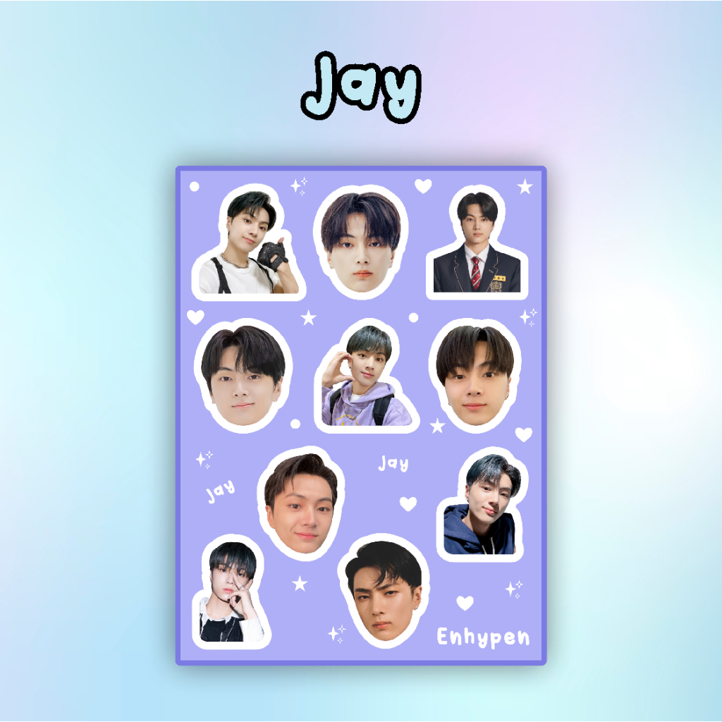 Jual Sticker/Stiker Set Jungwon/Heeseung/Jay/Jake/Sunghoon/Sunoo/Ni-ki Enhypen KPOP | Shopee ...