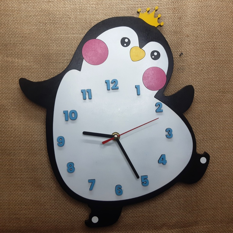 Jual Jam Dinding Anak/Exclusive Wooden Wall Clock/Jam Kado Ulang tahun ...