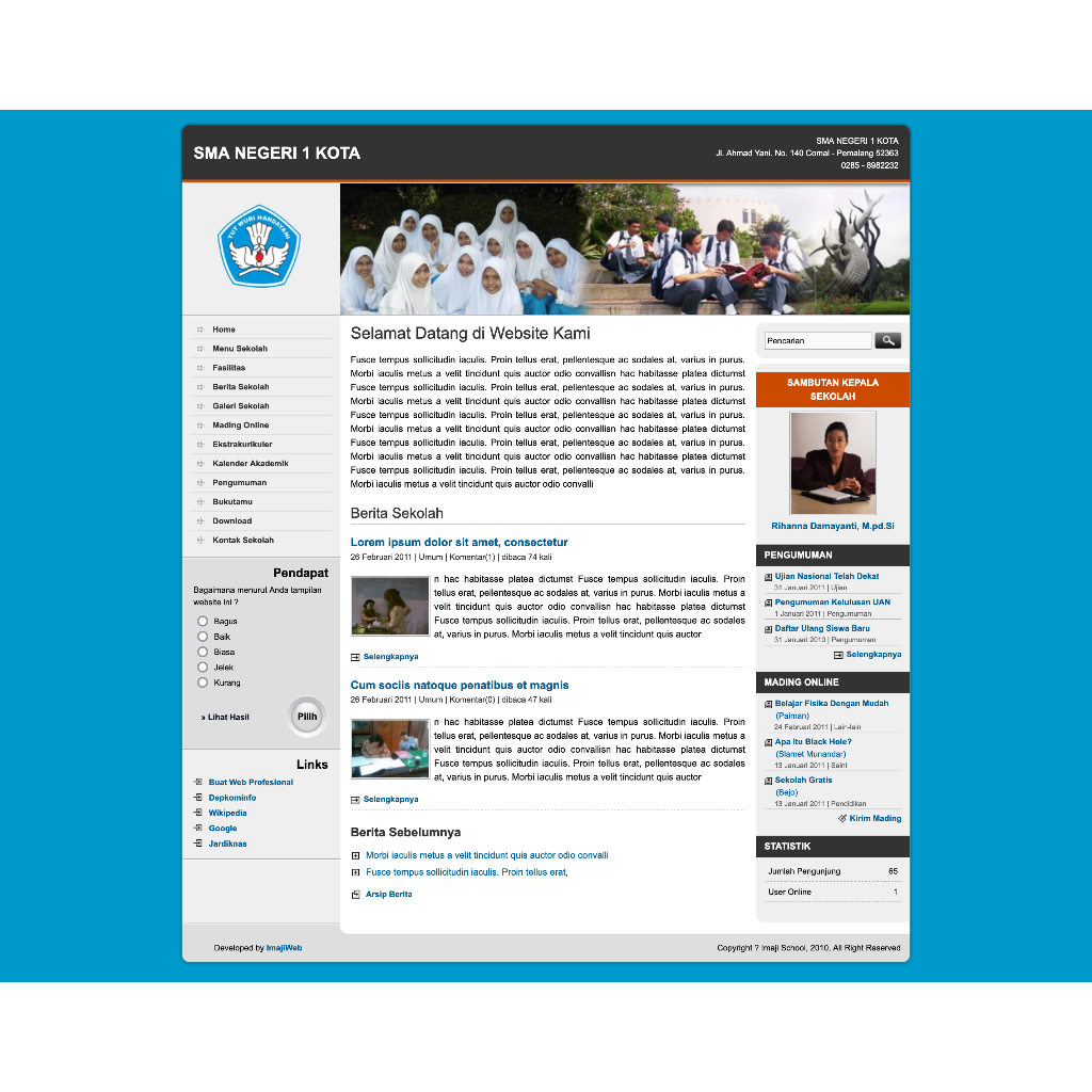 Jual Source Code Website Sekolah Fitur Lengkap Shopee Indonesia