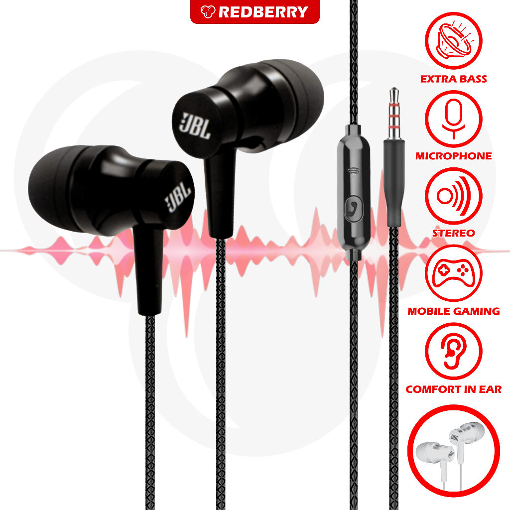 Jual Headset JB02 EXTRA BASS stereo Music telfon gaming daily earphone ...