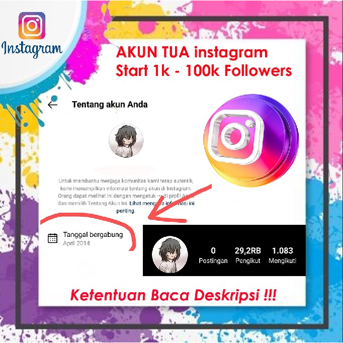 Jual Old account ig - akun instagram lawas - akun intagram lama - jual ...