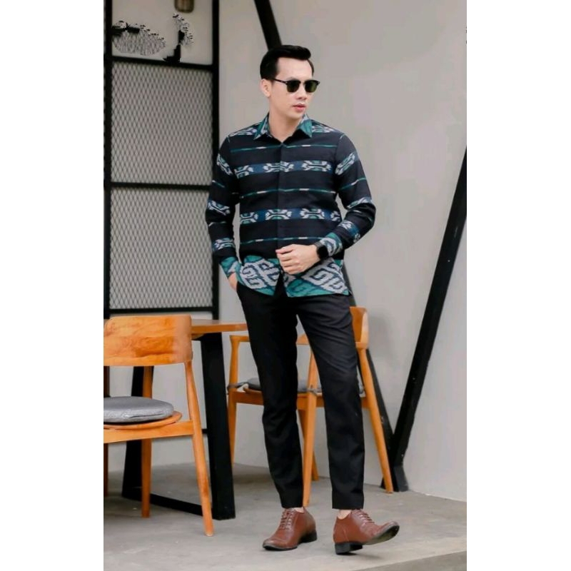 Jual READY STOCK BAJU TENUN KEMEJA TENUN KEMEJA TENUN PRIA BAJU KANTOR ...