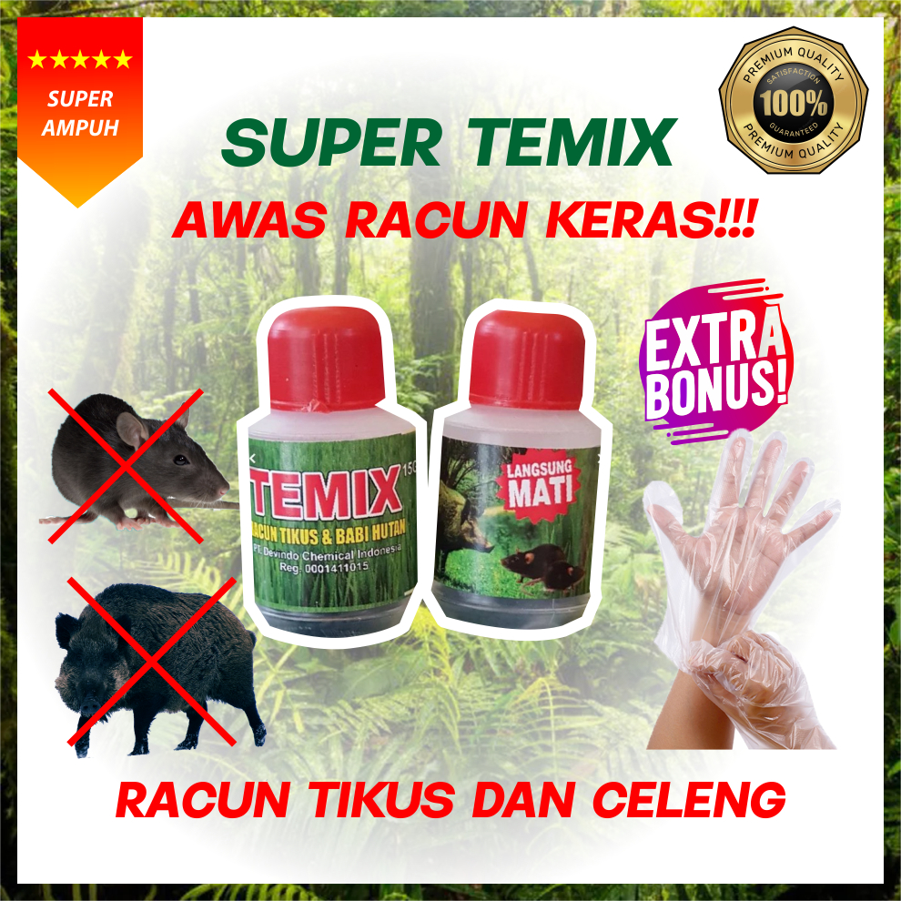 Jual SUPER TEMIX RACUN PEMBASMI HAMA TIKUS DAN BABI HUTAN PALING ...