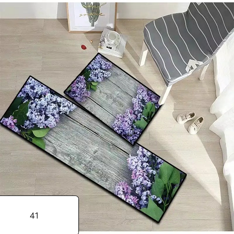 Jual KESET Dapur Harga 2 in 1 Kitchen Floor Mat Set Keset Dapur ...