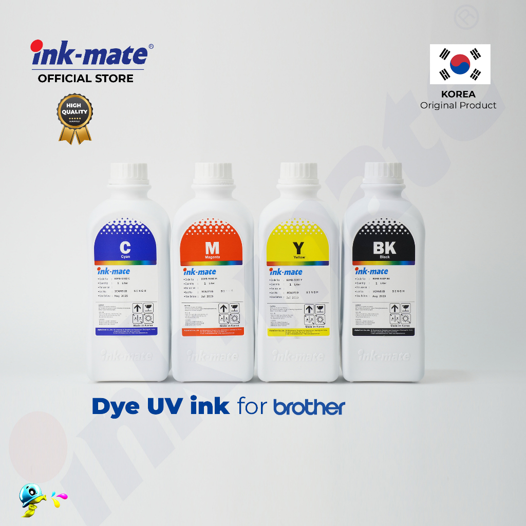 Jual Tinta Dye UV for Brother - Inkmate 1L (1SET) | Shopee Indonesia