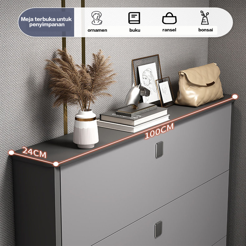 Jual E-TIFE Lemari Sepatu Ganda Lemari Sepatu Minimalis Kayu Rak Sepatu ...