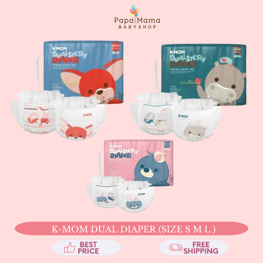 Jual K-Mom Dual Story Diaper ( Popok Bayi KMom S M ) | Shopee Indonesia
