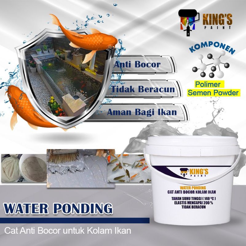 Jual Cat Anti Bocor kolam ikan, kolam renang, kolam kamar mandi 5kg ...