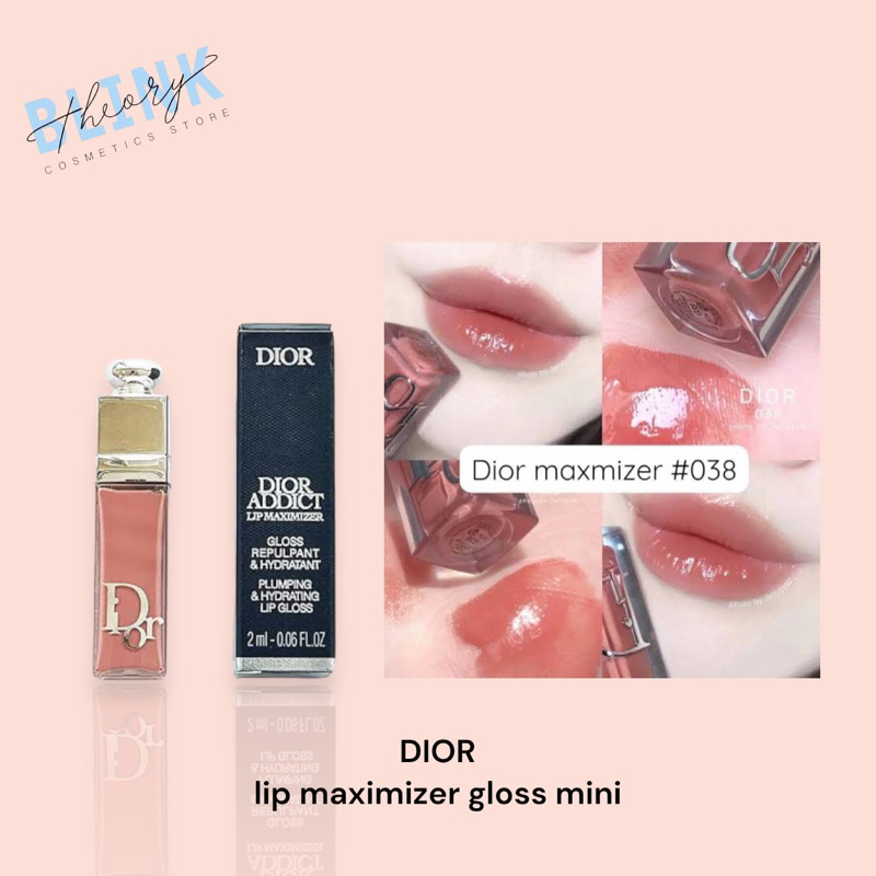 Jual DIOR ADDICT lip maximizer mini 038 rose nude | Shopee Indonesia