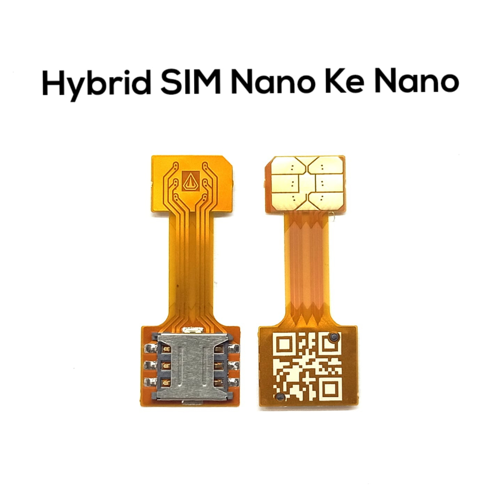 Jual Adaptor Converter Hybrid Dual Sim Slot Nano ke Nano | Shopee Indonesia