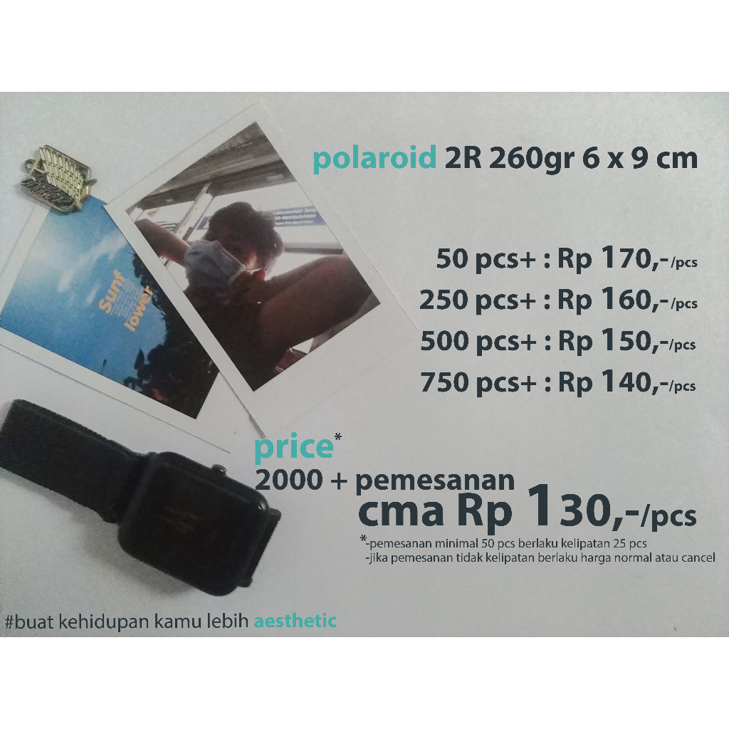 Jual Polaroid 2R (Tanpa PO, Cma 2 Hari Proses, 130an Rupiah) | Shopee Indonesia