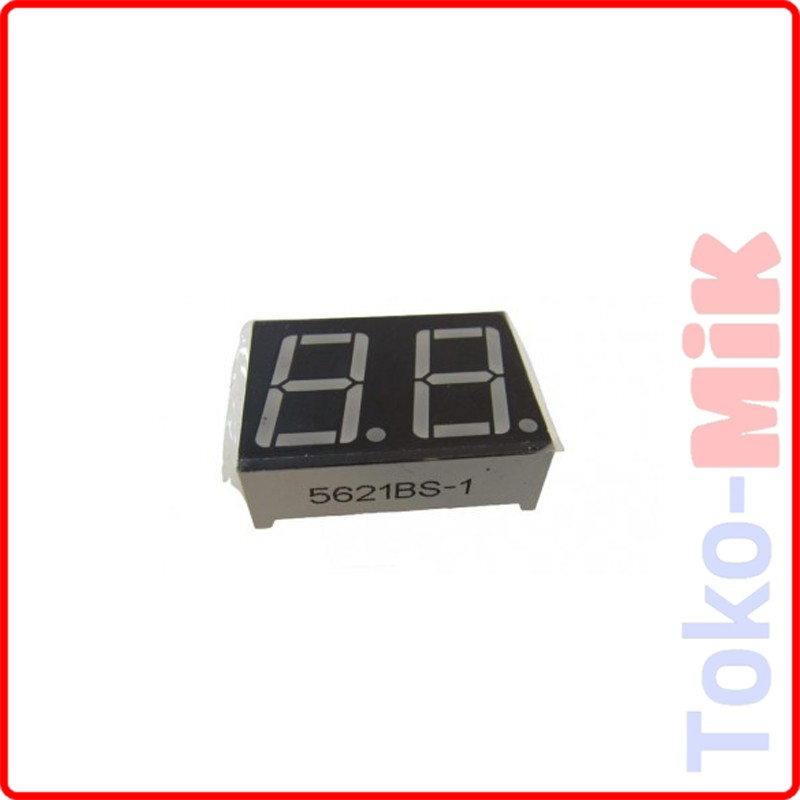 Jual 7 SEGMEN / SEVEN SEGMENT LED DISPLAY 2 DIGIT COMMON ANODE 0.56 IN ...