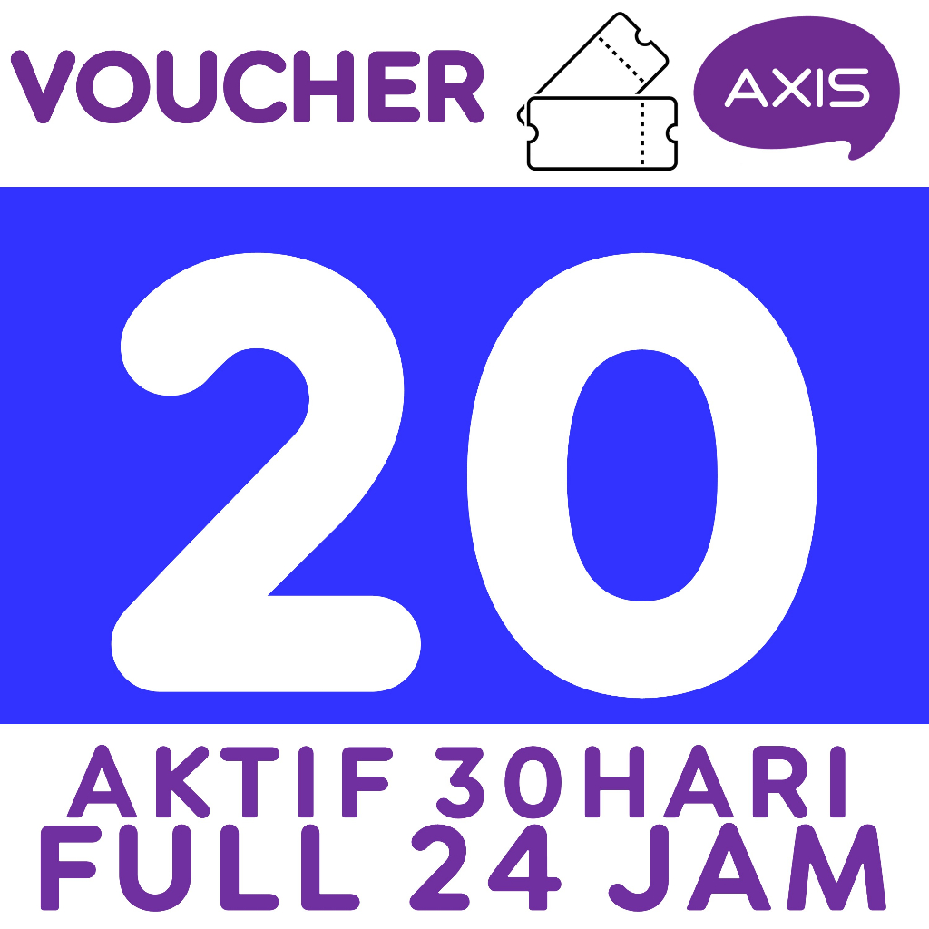 Jual Voucher Axis vocer 75gb Aigo Promo Bronet Full Nasional 24 jam 60 ...