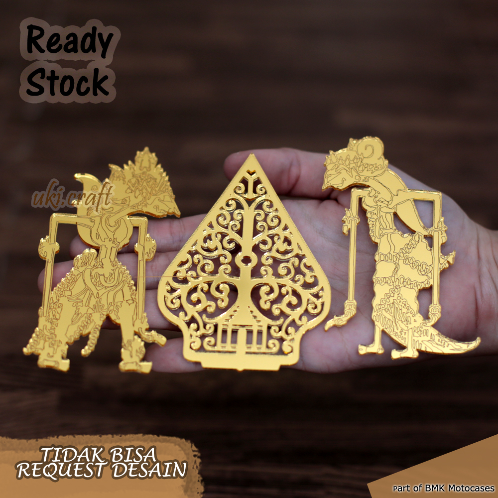 Jual Paket Wayang (Gunungan+Rama+Shinta) Akrilik Mirror Gold/Silver Bahan Dekorasi Dan Aksesoris ...