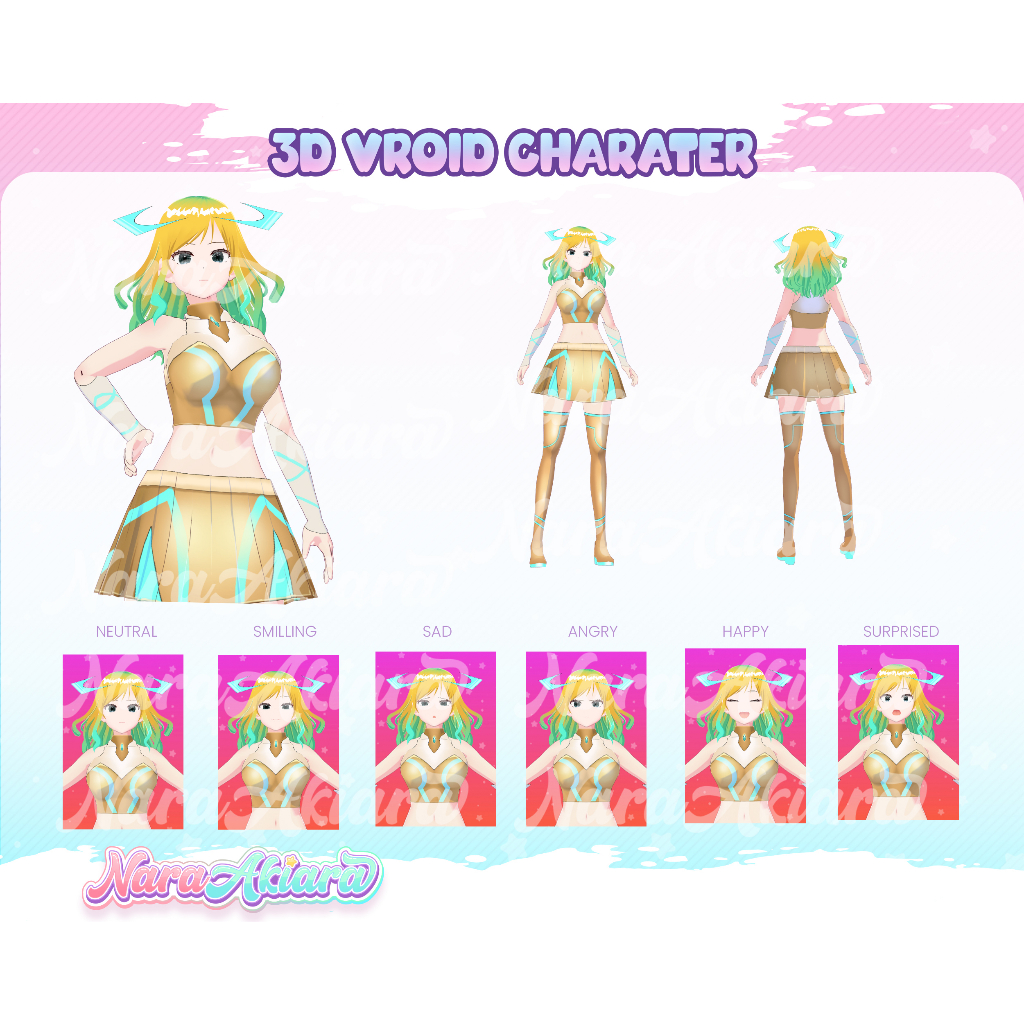 Jual Karakter VTuber Model Vroid 3D Siap Sambut Anda, Avatar Vroid ...
