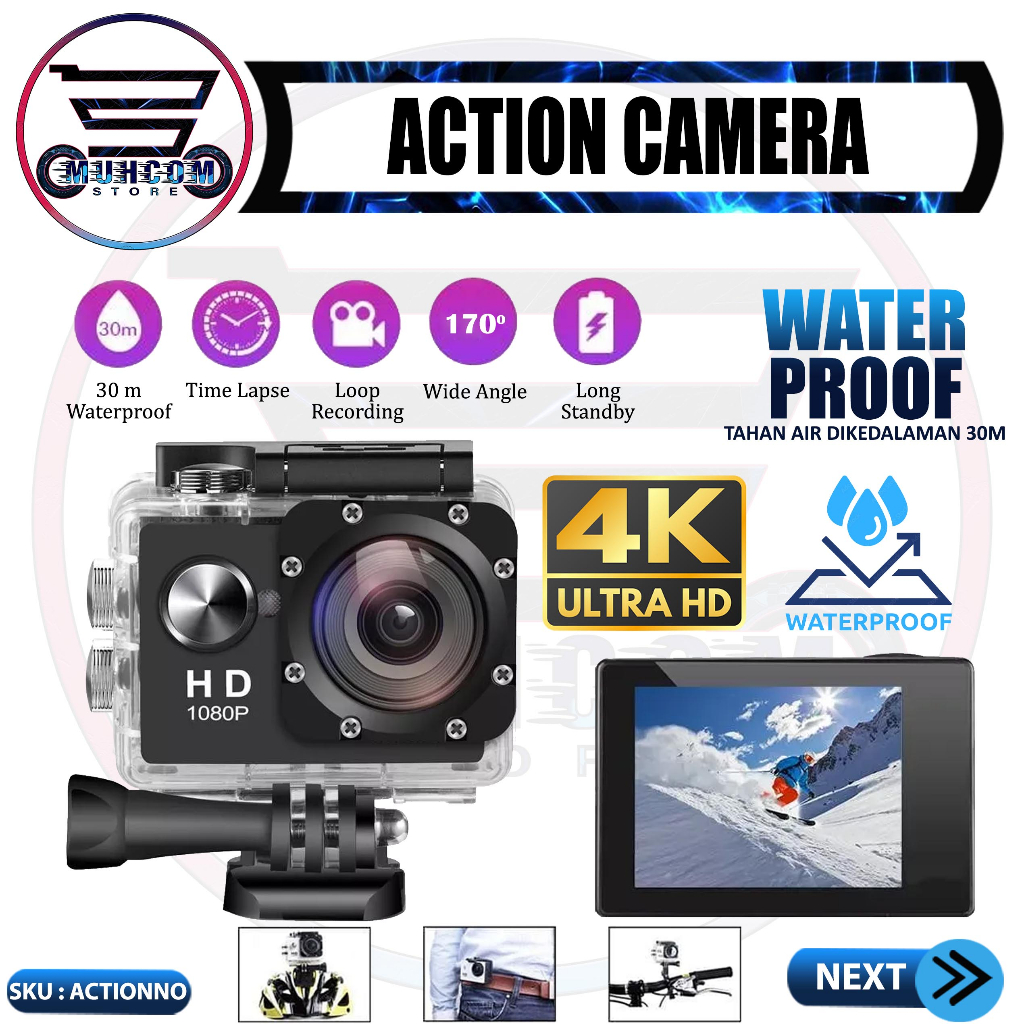 Jual Kamera Digital Action Camera Kogan Full HD 1080P DV Case ...
