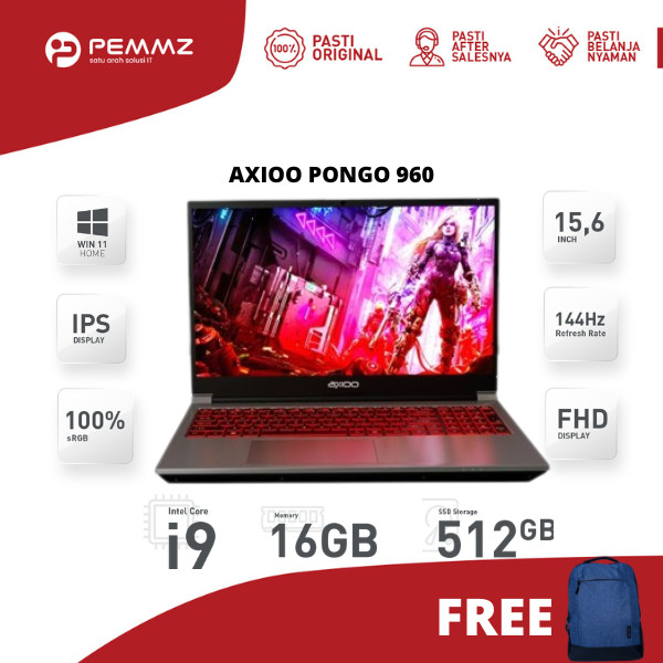 Jual AXIOO PONGO 960 I9-13900H RTX 4060 SSD 512GB 144HZ | Shopee Indonesia
