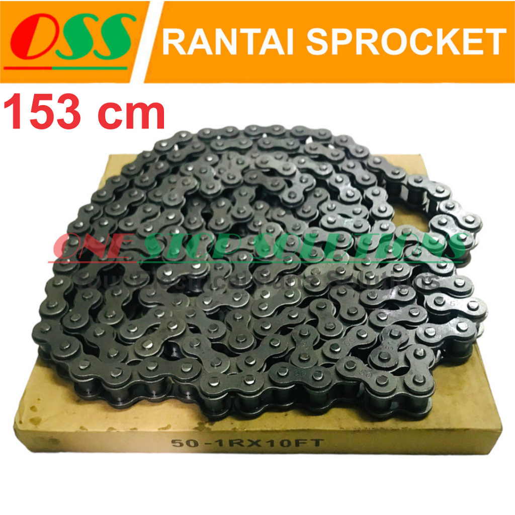 Jual RANTAI SPROCKET RS50-1 / ROLLER CHAIN RS 50 - 1 SINGLE | Shopee ...