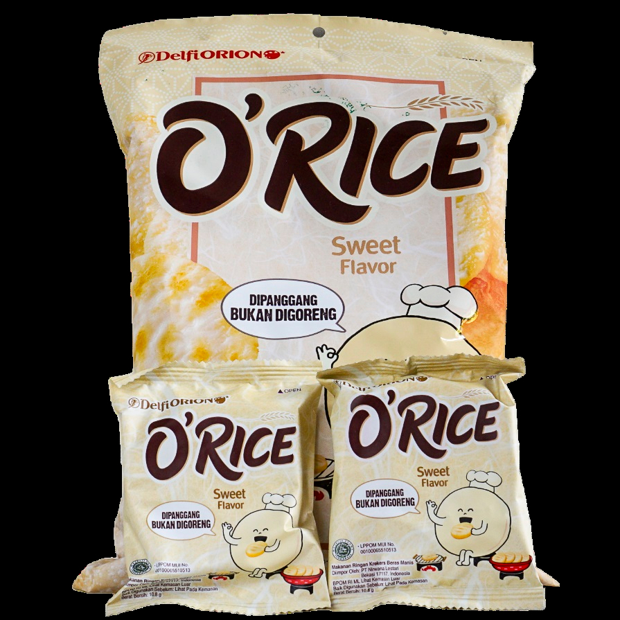 Jual Delfi Orion O'rice Rice Crackers - Snack Crackers Beras - Krekers ...