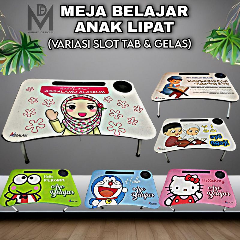 Jual meja belajar anak meja lipat meja laptop serbaguna motif karakter ...