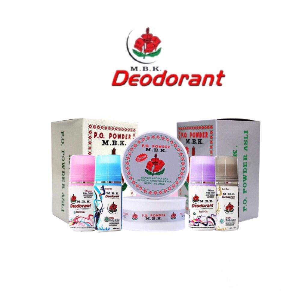 Jual MBK Powder dan Roll On / Bedak M.B.K / Deodorant / Penghilang Bau Badan | Shopee Indonesia