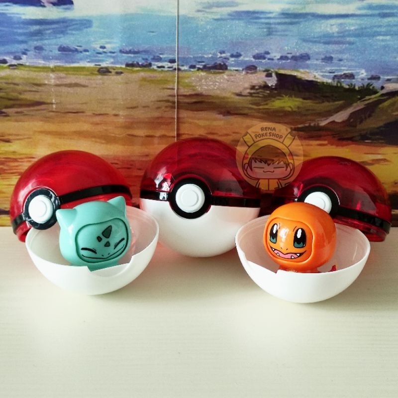 Jual Figure Pokemon Pokeball Original Transparan (Baca Deskripsi ...