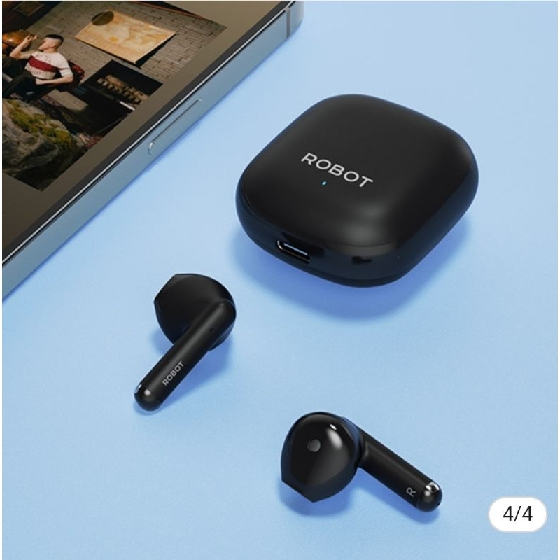 Jual HENSET HANDSET T60 ROBOT TWS AIRBUDS T60 TERSEDIA WARNA BLACK ...