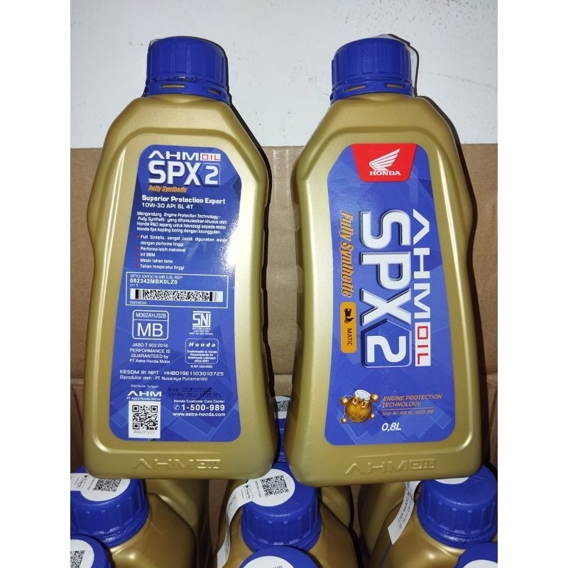 Jual oli/oil spx 2 matic kemasan baru 800 mil (BOTOL) | Shopee Indonesia