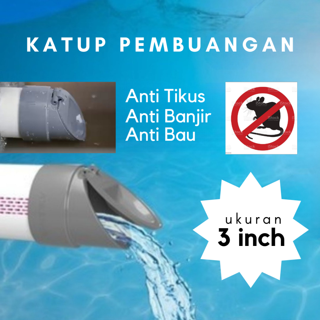 Jual Tutup Paralon Pembuangan Ukuran 3 In Buka Otomatis Katup Pralon ...