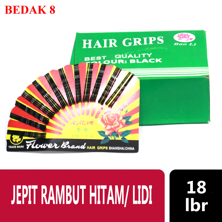Jual Jepit Rambut Lidi / Hair Grips / Jepit Rambut Hitam (1 box 18 ...
