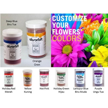 Jual Absorbit Pewarna Bunga Stem Dye For Fresh Flower Design Master ...