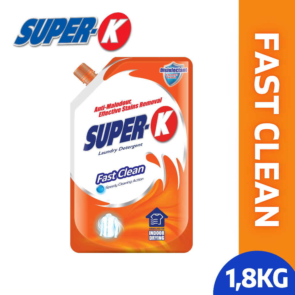 Jual Kuat Harimau Super-K Liquid Laundry Detergent Fast Clean 1.8kg ...