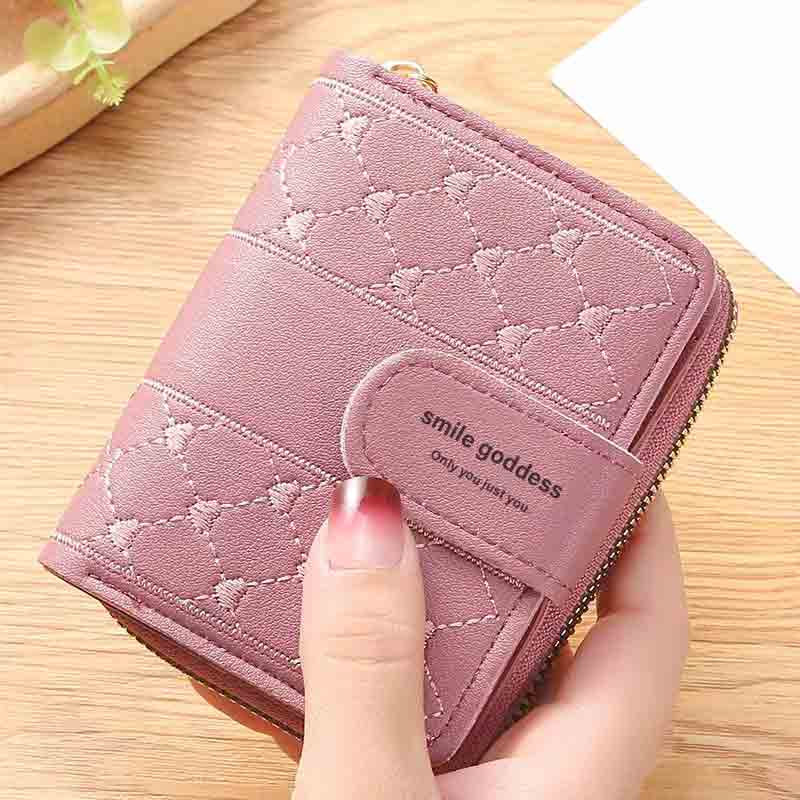 Jual ASIN829 Dompet Wanita Korea Baru Ritsleting Pendek Dompet Koin Lucu 916 Dompet Koin Fashion ...