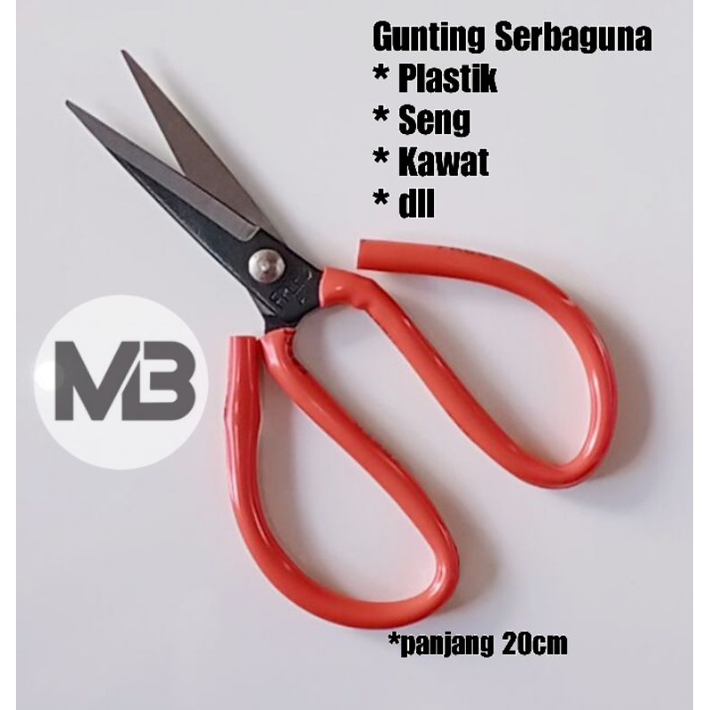 Jual Gunting Serbaguna l Gunting Kulit Seng Kawat Plastik Kertas ...