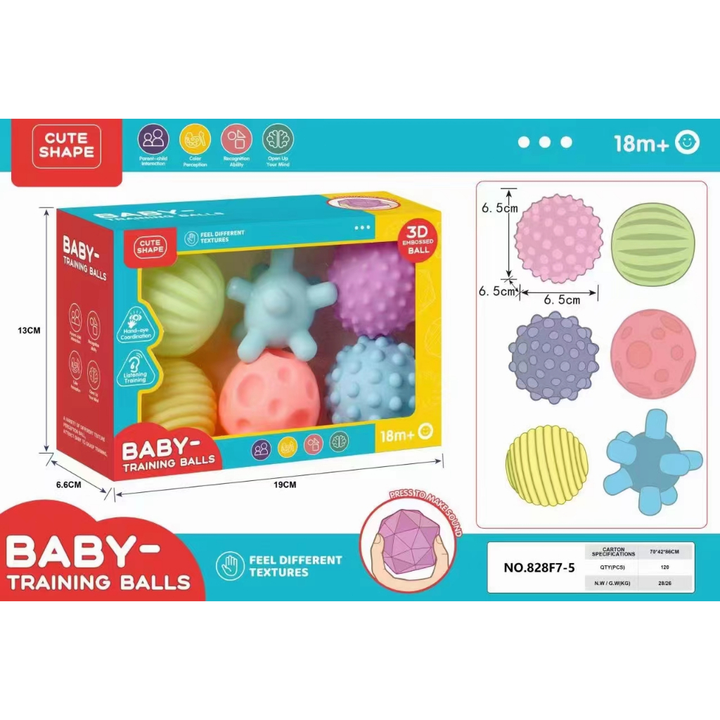 Jual Bisa COD Bola Sensorik Bpa Free Bayi Mainan Buat Bayi Merangkak ...