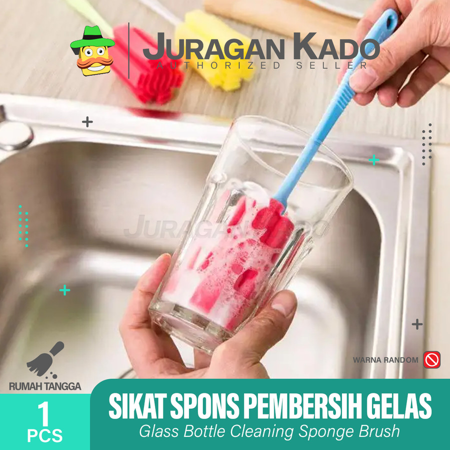 Jual Sikat Sponge Pembersih Botol Sikat Botol Tongkat Spon Busa Pencuci ...