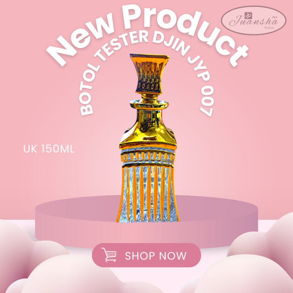 Jual BOTOL DISPLAY / TESTER DJIN JYP 007 | GOLD | 150ML PER PCS ...