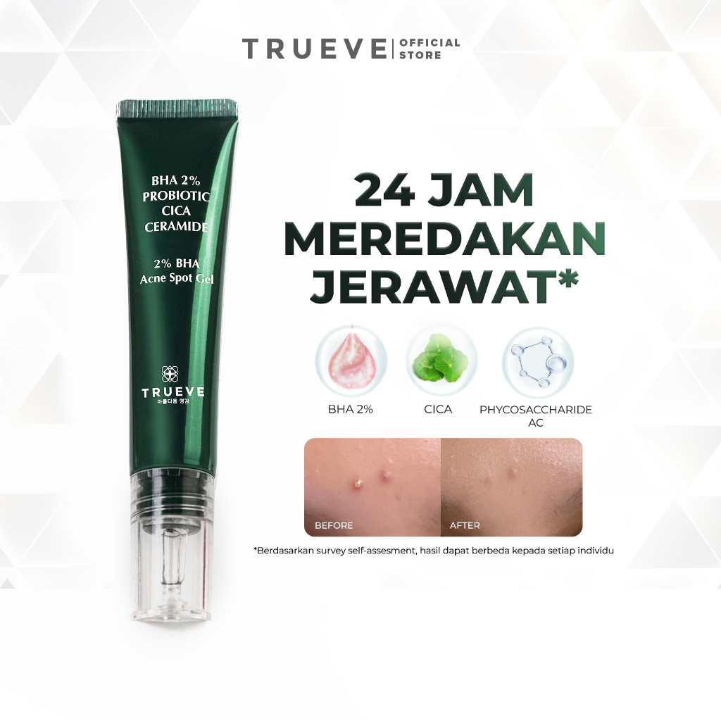 Jual TRUEVE Acne Spot Gel (2% BHA + Phycosaccharide AC + CICA ...
