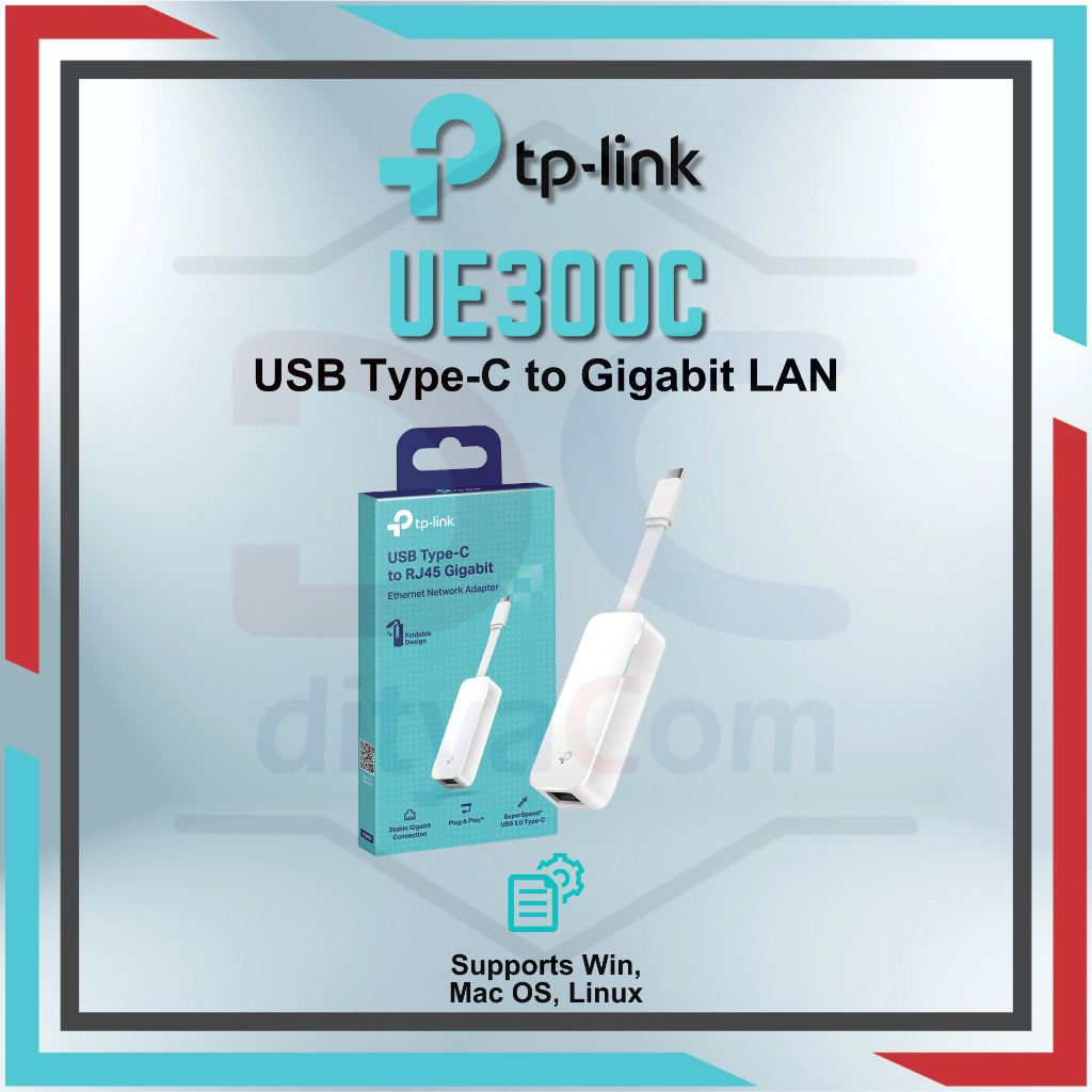 Jual TP-LINK UE300C USB TYPE-C TO RJ45 GIGABIT ETHERNET ADAPTER ...