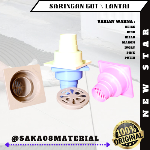 Jual JUAL SARINGAN LANTAI KAMAR MANDI PVC NEW STAR ORIGINAL TERBARU ...