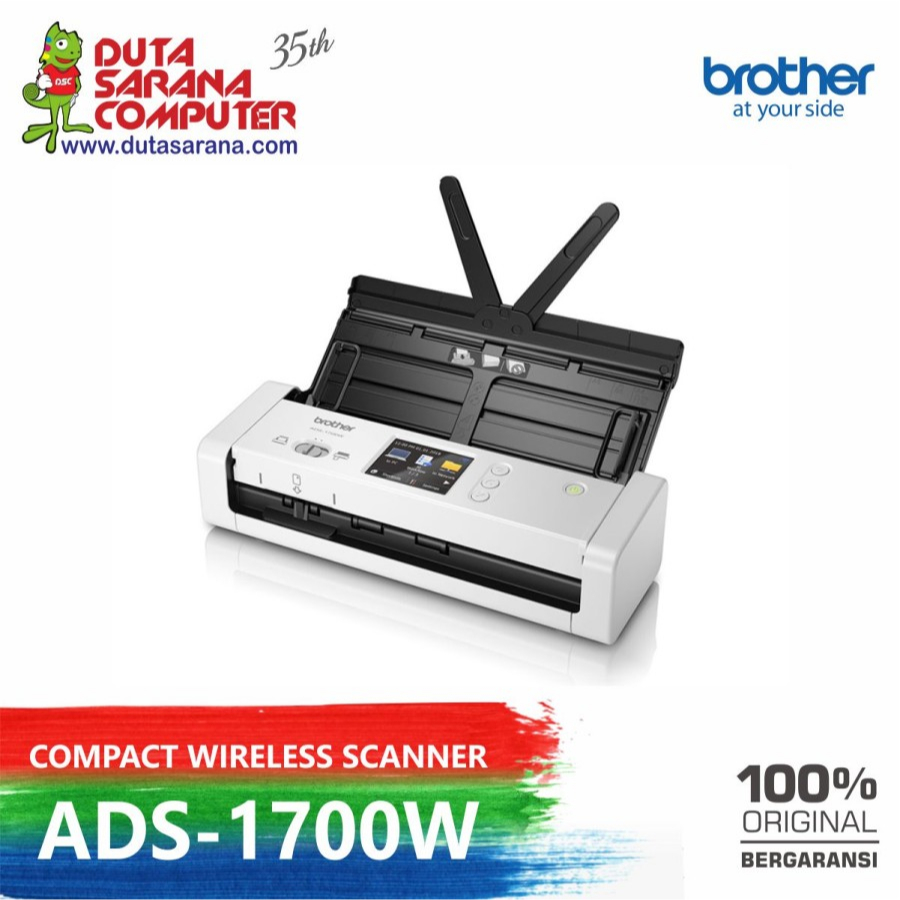 Jual Compact Wireless Scanner Brother ADS-1700W, Compact Document Scanner | Shopee Indonesia