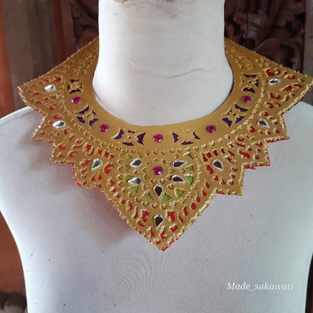 Jual Badong kalung Tari adat Bali Bahan Karton Solex | Shopee Indonesia