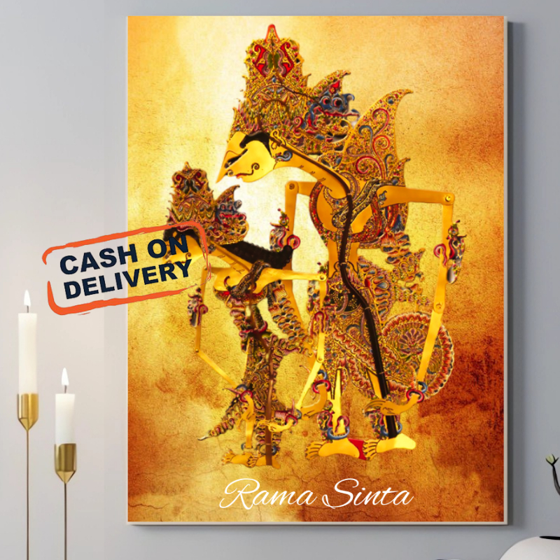 Jual Poster Wayang Kulit Rama Sinta Untuk Hiasan Dinding Atau Wall ...