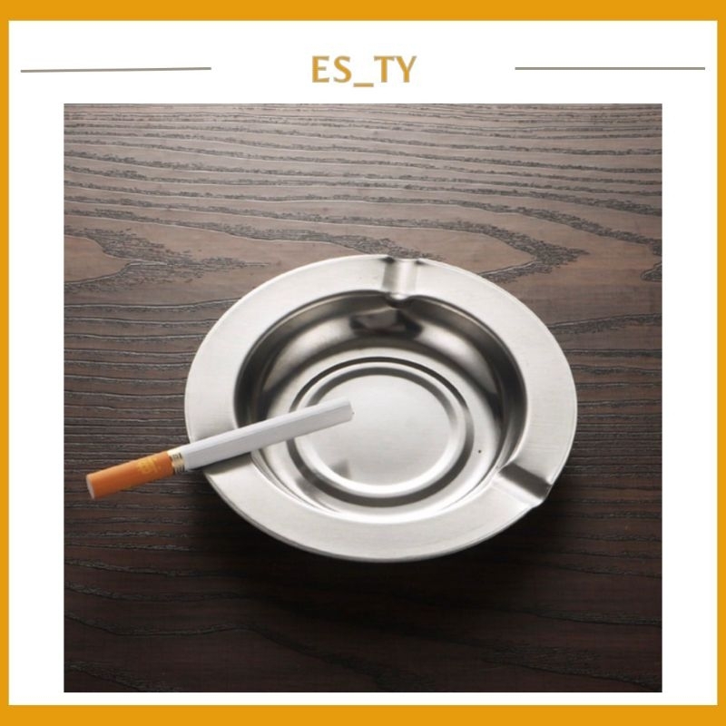 Jual ASBAK STAINLESS ASBAK ROKOK TATAKAN PUNTUNG ABU ROKOK ASBAK BULAT ...