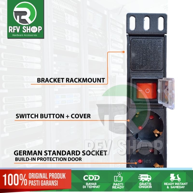 Jual Power Distribution Unit PDU Rackmount Server 8 Outlet 16A 4000W ...