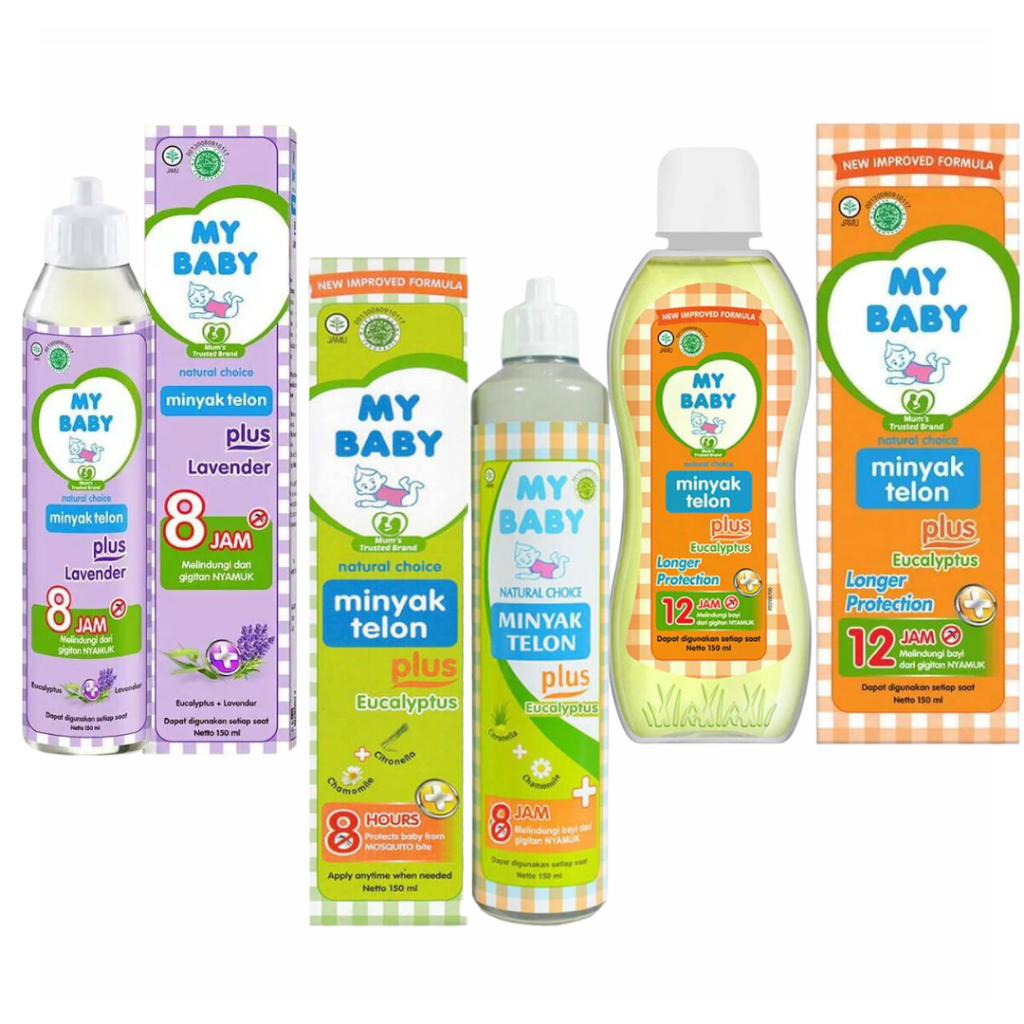Jual My Baby Minyak Telon Plus Eucalyptus Original 150ml Lavender 150ml ...