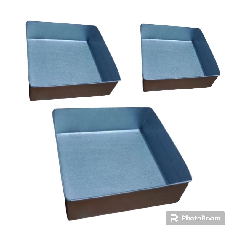 Jual loyang kotak loyang persegi baking pan tiga ukuran dan ukuran ...