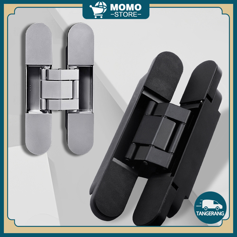 Jual 1 Pasang Invisible Door Hinge Engsel Tanam Adjustable Engsel Deer ...