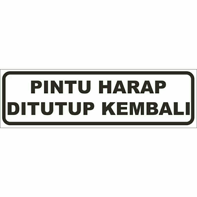 Jual akrilik pintu harap ditutup kembali / stiker | Shopee Indonesia Jual akrilik pintu harap ditutup kembali / stiker | Shopee Indonesia
